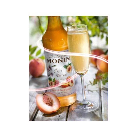 Op zoek naar Monin witte perzik siroop? Wij leveren voordelig en snel!